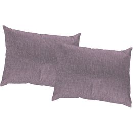 WIRTH Dekokissen &raquo;Torbole&laquo; lila Obermaterial: 90% Polyester, 10% Baumwolle B/L: 40cm x 60cm, 2 Stk.