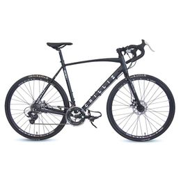 CHILLIZ Rennrad &raquo;RDB2.1&laquo; 14 Gang Shimano Tourney Schaltwerk Kettenschaltung schwarz 57cm, 28 Zoll (71,12cm) hinten: 28 Zoll (71,12cm) Rennrad