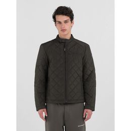 Replay Herren Steppjacke &raquo;Saber Mid&laquo; mit kurzem Stehkragen gr&uuml;n M
