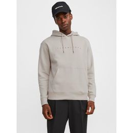 Jack & Jones Jack & Jones Herren Kapuzensweatshirt &raquo;JJESTAR mit 3D-Print und Kapuze f&uuml;r vielseitige Anl&auml;sse&laquo;, Baumwollmischung, relaxed fit wei&szlig; L