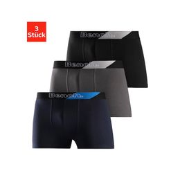 Bench. Herren Boxer &raquo;Boxershorts f&uuml;r Herren&laquo; Packung, 3 Stk. Unterhosen mit modischem Streifen im Webbund blau S, 3 Stk.