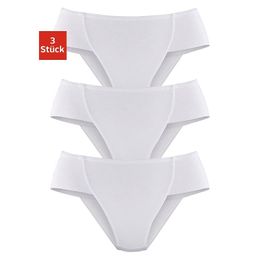 Petite Fleur By Lascana Damen petite fleur by Lascana Formslip 3er-Pack, shape wear, unifarben, Baumwollmischung wei&szlig; 40/42