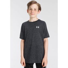 Under Armour Jungen T-Shirt &raquo;TECH&laquo; mit Rundhalsausschnitt, Kurzarm, gerader Abschluss, schwei&szlig;ableitend schwarz M
