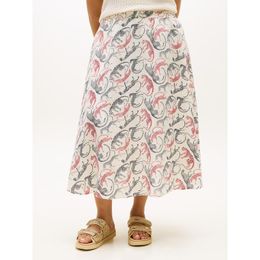 Tommy Hilfiger Curve Damen A-Linien-Rock &raquo;CRV ESS LINEN FLARE SKIRT&laquo; in gro&szlig;en Gr&ouml;&szlig;en, ausgestellte Form rosa 52