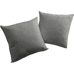 WIRTH Dekokissen &raquo;Westport&laquo; grau Obermaterial: 100% Polyester B/L: 40cm x 40cm, 2 Stk.