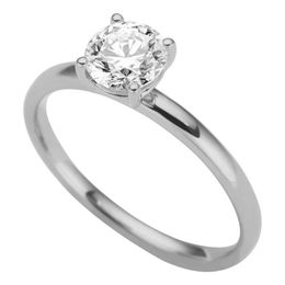 Firetti Damen Goldring &raquo;Schmuck Geschenk Gold 333 Vorsteckring Verlobung Solit&auml;r Lab Grown&laquo; mit Brillant 17, 0,75 VS = sehr kleine Einschl&uuml;sse, 