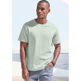 John Devin Herren T-Shirt &raquo;mit Struktur&laquo; Rundhalsshirt mit Struktur aus Baumwoll-Mix gr&uuml;n S