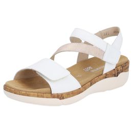 Remonte Damen Keilsandalette , Sommerschuh, Klettschuh, Riemchensandale mit Softfu&szlig;bett rosa 42