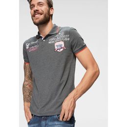 Cipo & Baxx Cipo & Baxx Herren Poloshirt &raquo;Rowing Club&laquo; bis Gr. 5XL grau 4XL