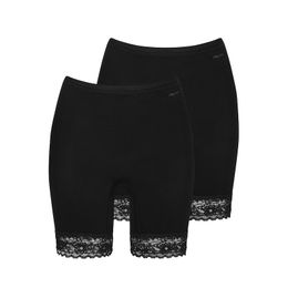 Mey Damen Lange Unterhose &raquo;Lights&laquo; mit Spitze, Taillensitz, flacher Bund, kein Einschneiden schwarz 38