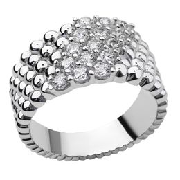 Firetti Damen Fingerring &raquo;Schmuck Geschenk Silber 925 Damenring Ring Kugeln rund&laquo; mit Zirkonia (synth.) silber 58, Silber 925 (Sterlingsilber), 4,9mm