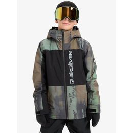 Quiksilver Jungen Skijacke &raquo;SIDE HIT BLOCK YOUTH JK&laquo; f&uuml;r Teens, atmungsaktives Material, wasserabweisend, aus Polyester gr&uuml;n 16 (170/176)