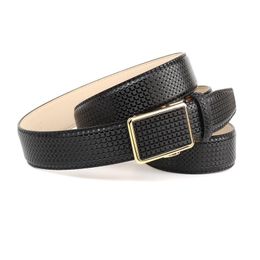 Anthoni Crown Herren Lederg&uuml;rtel schwarz 85