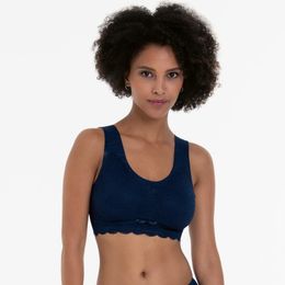 Anita Since 1886 Damen Anita since 1886 Bralette &raquo;Essential Lace&laquo; mit Spitze, herausnehmbare Schaumcups, feminin, atmungsaktiv blau XL, N-Gr