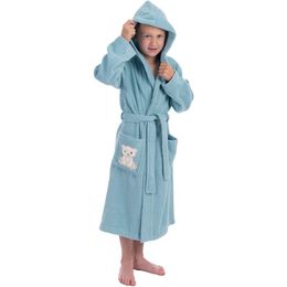 WEWO-Fashion Wewo fashion Kinderbademantel &raquo;8030&laquo; 1 Stk. Eisb&auml;r blau Frottier 98 L: 64cm