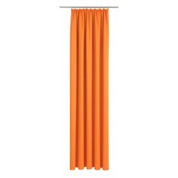 WIRTH Vorhang &raquo;Dim out&laquo; Kr&auml;uselband 1 Stk. tlg. orange Polyester 220cm, Kr&auml;uselband, 145cm