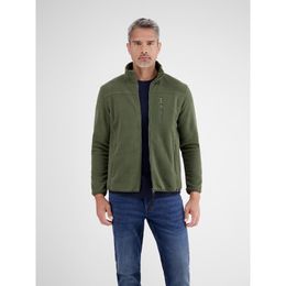 Lerros Herren Lerros Sweatjacke Polarfleece-Jacke mit Rei&szlig;verschluss gr&uuml;n 3XL