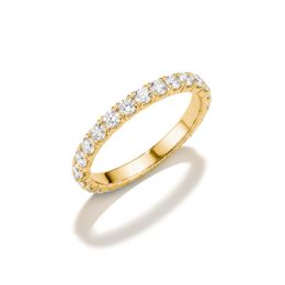Thomas Sabo Damen Thomas Sabo Fingerring &raquo;Ring mit Zirkoniasteinen gelbgoldfarben&laquo; mit Zirkonia (synth.) gold 58, Metall, 2mm
