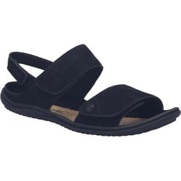 Josef Seibel Damen Barfu&szlig;schuh &raquo;Caitlyn 04&laquo; Sandalette, Sommerschuh mit Klettverschl&uuml;ssen, Weite G (=weit) schwarz 38
