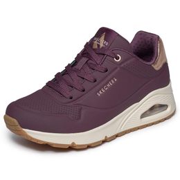 Skechers Damen Sneaker &raquo;UNO GOLDEN AIR&laquo; Freizeitschuh, Halbschuh, Schn&uuml;rschuh mit Metallic-Einsatz 40