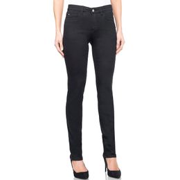 Wonderjeans Damen wonderjeans Slim-fit-Jeans &raquo;Classic&laquo; Klassischer gerader Schnitt schwarz 40, L&auml;nge 30