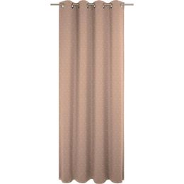 Adam Vorhang &raquo;Indian Cortezada&laquo; &Ouml;sen 1 Stk. tlg. aus 100% Bio-Baumwolle beige Jacquard, Baumwolle (Bio-Baumwolle) 145cm, &Ouml;sen, 145cm