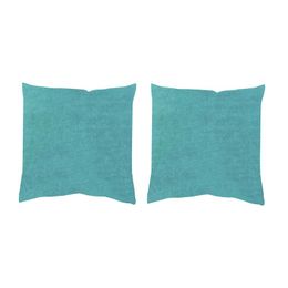 Home Wohnideen Dekokissen &raquo;ELMER 2ER PACK MIT F&Uuml;LLUNG&laquo; blau Polyester B/L: 40cm x 40cm, 2 Stk.