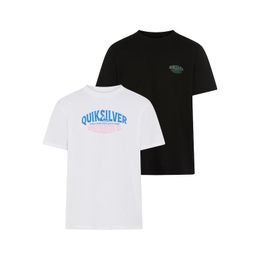 Quiksilver Herren T-Shirt &raquo;RUGGED PACK&laquo; 2 tlg. Kurzarm, 2er-Pack, aus Baumwolle, auch in gro&szlig;en Gr&ouml;&szlig;en bunt XL