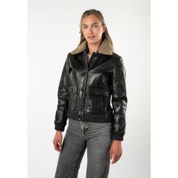 Mauritius Damen Lederjacke &raquo;MWHiver&laquo; mit abnehmbarem Kragen schwarz S (36) Trachtenmode