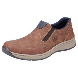 Rieker Herren Slipper , Schlupfschuh, Halbschuh mit Stretcheins&auml;tze braun 40