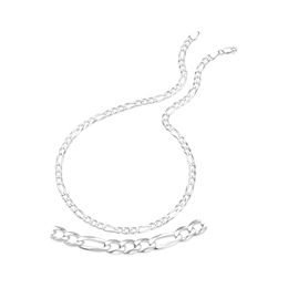 Firetti Herren Kette ohne Anh&auml;nger &raquo;Schmuck Geschenk Silber 925 Halsschmuck Halskette Figarokette&laquo; Made in Germany silber 45, Silber 925 (