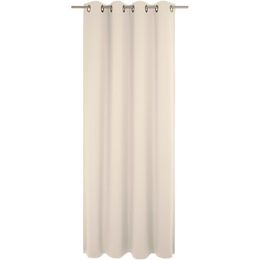 WIRTH Vorhang &raquo;Umea&laquo; &Ouml;sen 1 Stk. tlg. beige Jacquard, Polyester 145cm, &Ouml;sen, 132cm