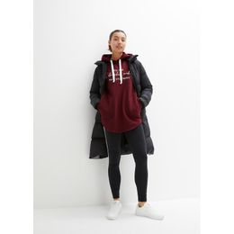 bonprix Damen bonprix Jogginganzug &raquo;Jogginganzug mit Long-Sweatshirt und Leggings (2-teilig)&laquo; zweiteiliges Set, extra langes Sweatshirt, kn&ouml;chelfreie 