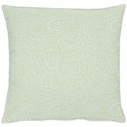 Apelt Dekokissen &raquo;7907 Uni Paisley&laquo; Kissenh&uuml;lle mit F&uuml;llung, 1 St&uuml;ck blau Kunstfaser, Polyester B/L: 39cm x 39cm, 1 Stk.