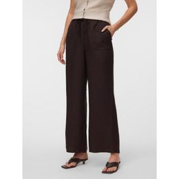 V&eacute;ro Moda Vero Moda Damen Schlupfhose &raquo;VMMELANEY HW LOOSE PANT WVN GA NOOS&laquo; Kunstfaser, loose fit braun XL, N-Gr