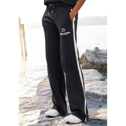H.I.S. H.I.S Damen Loungehose aus weicher Sweatware mit Seitenstreifen, Loungewear 44/46, N-Gr
