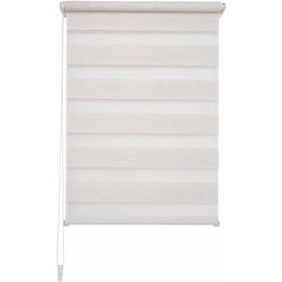 Liedeco Doppelrollo &raquo;Klemmfix-Duo-Rollo&laquo; Lichtschutz ohne Bohren 1 St&uuml;ck beige Polyester 160cm, 45cm