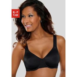 Nuance by Lascana T-Shirt-BH &raquo;, B&uuml;gel-BH&laquo; mit breiten Tr&auml;gern, aus hochwertiger Microfaser schwarz 85, Cup C T-Shirt-BH