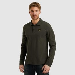 PME-Legend Pme Legend Herren PME LEGEND Langarm-Poloshirt mit Logo Stickerei gr&uuml;n M