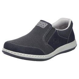Rieker Herren Slipper , Slip-on Sneaker, Schlupfschuh, Halbschuh, Freizeitschuh mit Stretch schwarz 42