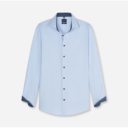 OLYMP Herren OLYMP Langarmhemd &raquo;Luxor 24/Seven&laquo; Businesshemd, New-Kentkragen, Modern Fit 44, N-Gr