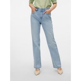 V&eacute;ro Moda Vero Moda Damen Straight-Jeans &raquo;VMTESSA HR STRAIGHT JEANS LI3010 GA NOOS&laquo; blau 27, L&auml;nge 30