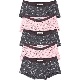 bonprix Kinder bonprix Panty Packung, 5 Stk. im 5er-Set, aus Baumwolle und Elasthan, k&ouml;rpernahe Passform grau 176/182, 5 Stk.