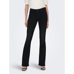 Only Damen Only Bootcut-Jeans &raquo;ONLBLUSH MID FLARED DNM TAI1099 NOOS&laquo; schwarz L (40), L&auml;nge 32