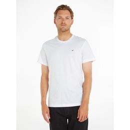 Tommy Jeans Herren T-Shirt &raquo;TJM ESSENTIAL SOLID&laquo; mit Rundhalsausschnitt und dezenter Logo-Flag wei&szlig; XL