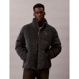 Calvin Klein Jeans Damen Cordjacke &raquo;LS CORDUROY MID WT PUFFER JACKET&laquo; ohne Kapuze Mit Rundhalsausschnitt, regular fit schwarz XXL
