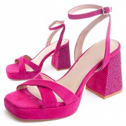 Montevita Absatzsandale Festsand3 in Fuchsia