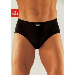 Le Jogger Herren Le Jogger Slip Packung, 8 Stk. aus angenehm weicher Baumwoll-Qualit&auml;t schwarz 7, 8 Stk.