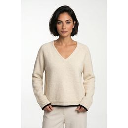 V&eacute;ro Moda Vero Moda Damen Strickpullover &raquo;VMAQUARIUS LS V-NECK RAGLAN PULLOVER BF&laquo; beige XS