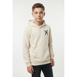 name it Herren Kapuzensweatshirt &raquo;NKMKEMUEL LS SWE WH BRU BOX PS NOOS&laquo;, Baumwollmischung, regular fit beige 116